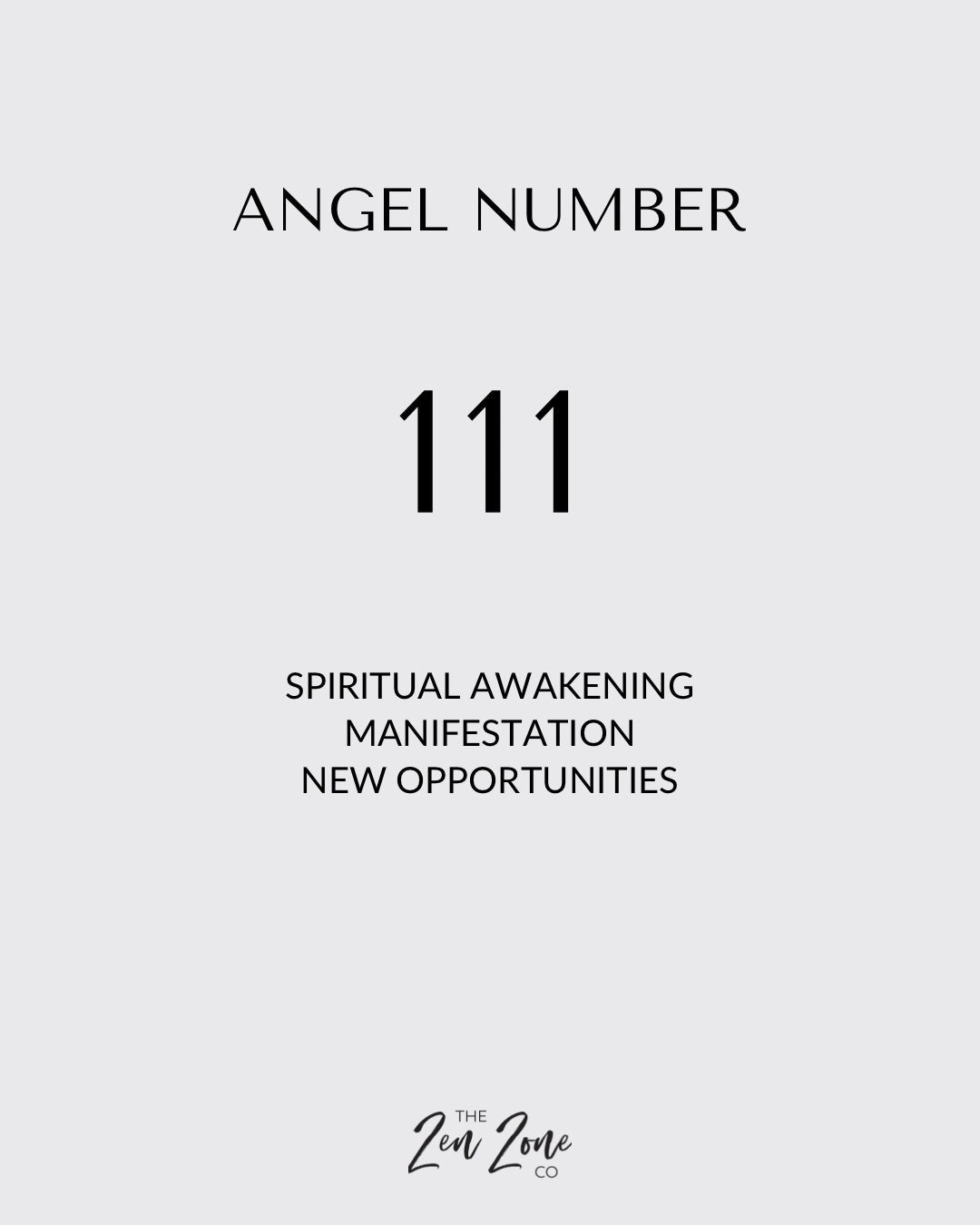 Angel Number 111 Meaning – The Zen Zone Co